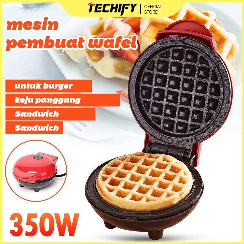 MESIN 【TECHIFY】mini Waffle machine, breakfast machine, egg waffle machine, multifunctional ...