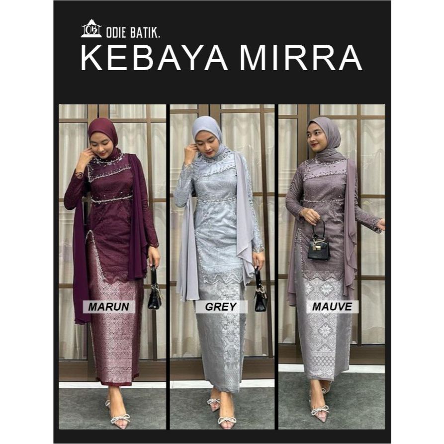 Mira Series Kebaya Suits Graduation Kebaya Fiance Application Set Tunic ...