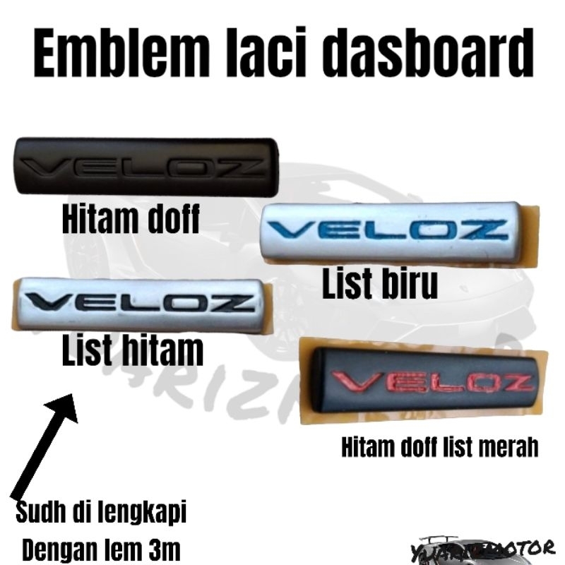 Veloz emblem logo, original veloz dashboard drawer logo | Shopee Malaysia