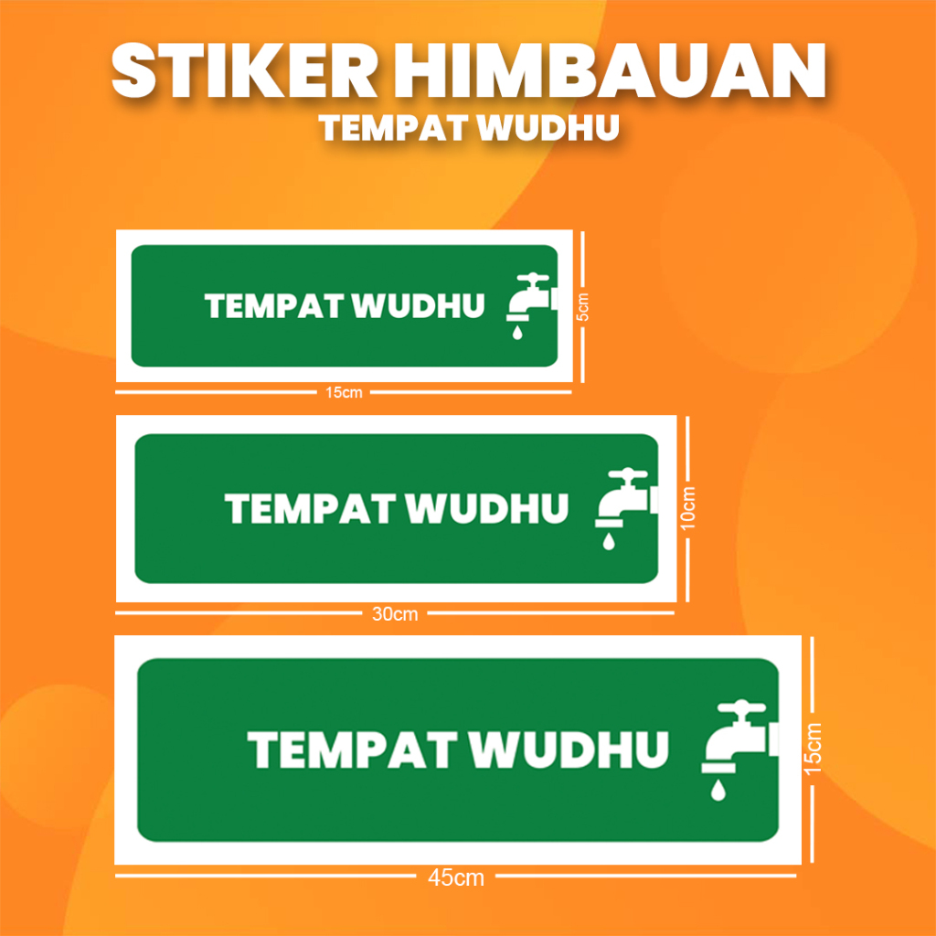 K3 Ablution Place Sticker / HSE Ablution Sticker (Sharp & Waterproof ...