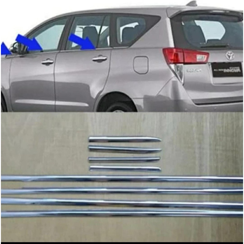 List Side Glass Door WINDOW Linear LIST Rear Glass ALL NEW INNOVA ...