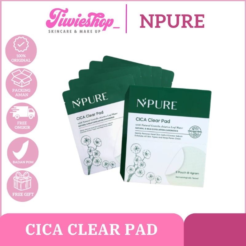 Npure Cica Clear Pad Sachet (1 box contains 5 sachets) | Shopee Malaysia