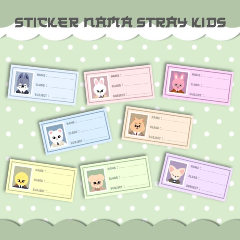 Stray Kids Name Sticker | Shopee Malaysia
