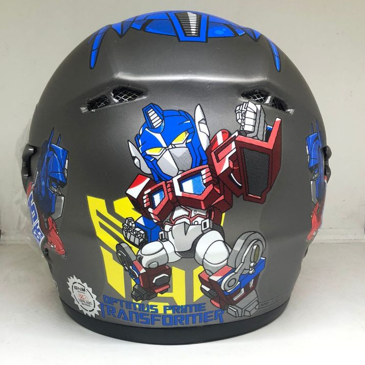 SKY/GALAXY children's helmet Ages 3 to 8 years TRANSFORMER OPTIMUS ...