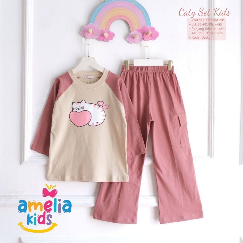 ((JR_KIDS)) Caty Set Of Cat MOTIF BY AMELIA KIDS // Cool COMBARD T ...