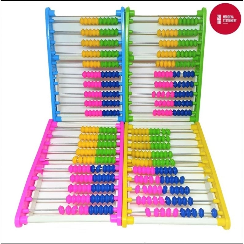 Abacus Tool For Counting Standing Mini Colorful 10 Poles | Shopee Malaysia