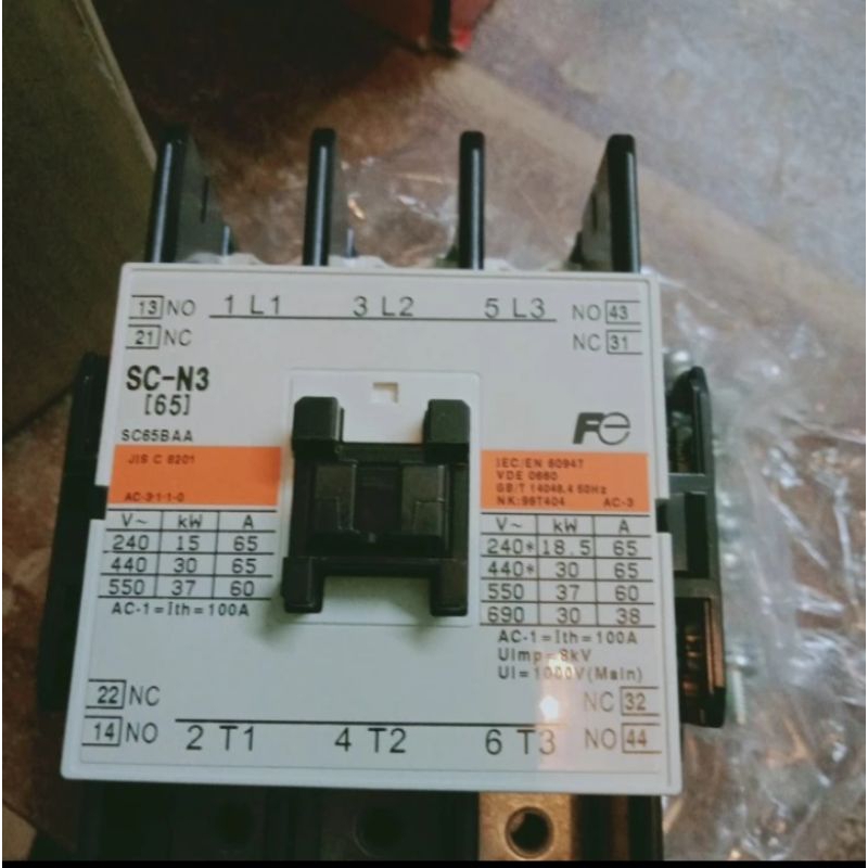 Magnetic CONTACTOR FUJI SC-N3 110VAC ORIGINAL JAPAN | Shopee Malaysia