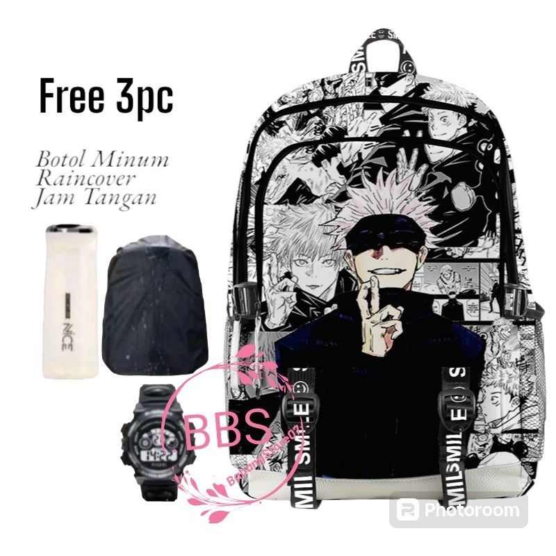 Bbs Children's Backpack GOJO Satoru Boys Bag Anime Character Jujutsu ...