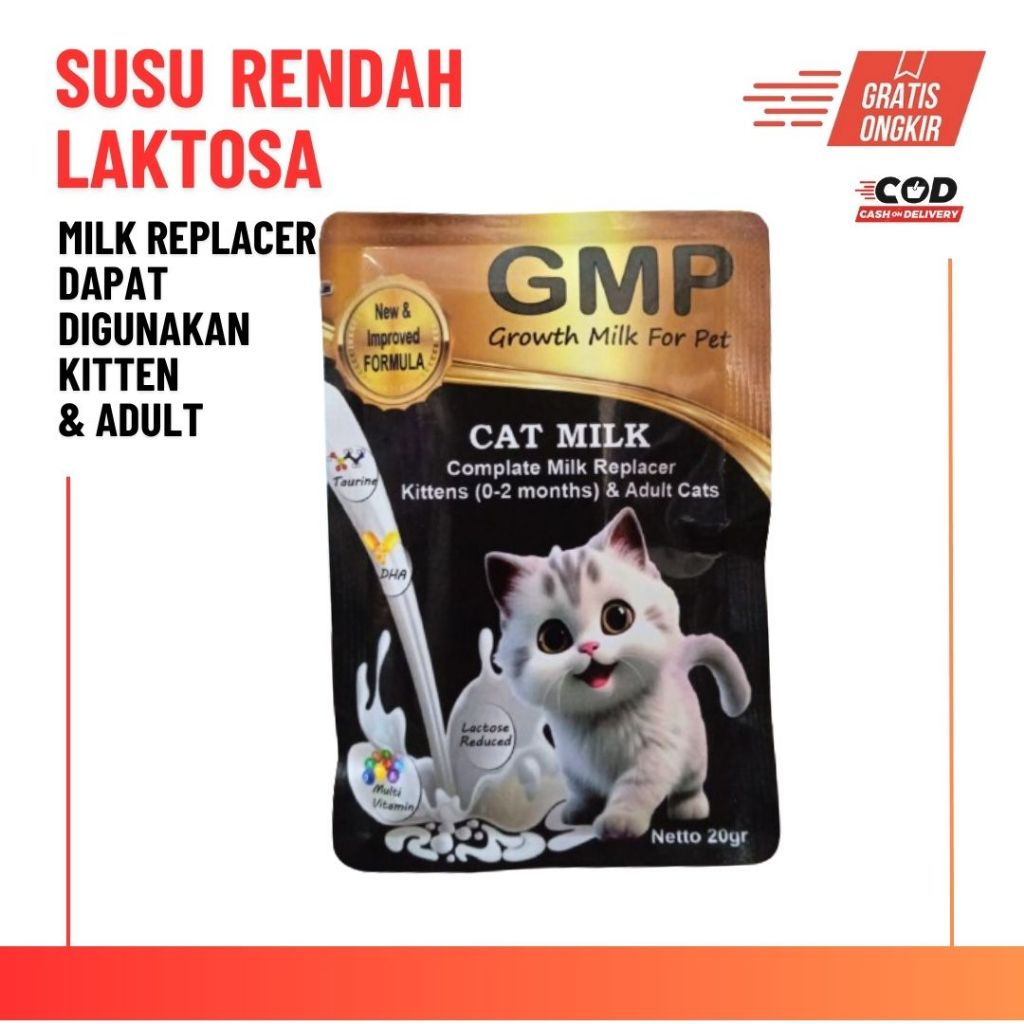 Milk Replacer Cat Milk GMP Sachet Packaging 20GR Low Lactose Milk ...