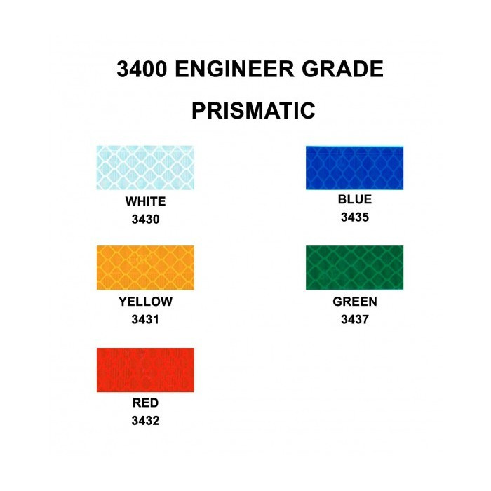Original 3M EGP ENGINEER GRADE PRISMATIC 120cm x 100cm Scotchlite (Unit ...