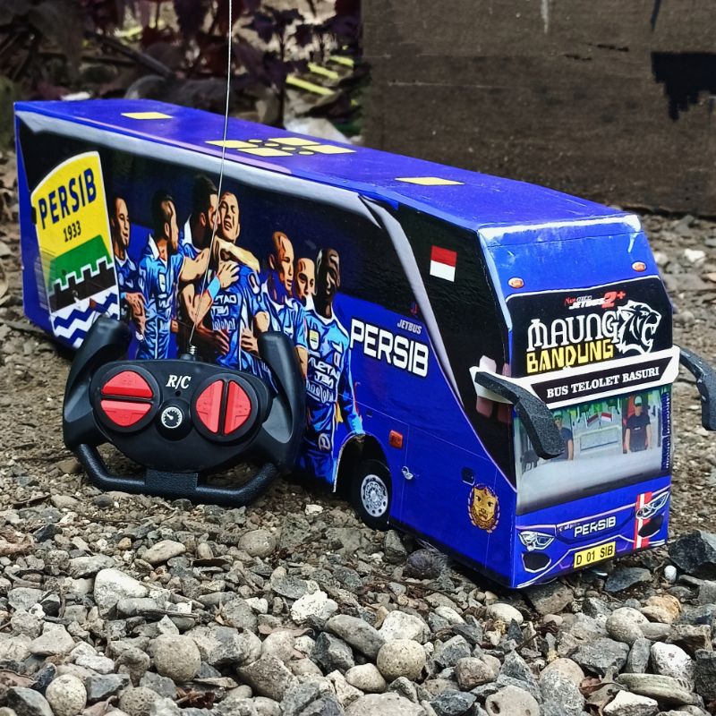 Basuri Telolet Bus Miniature Remote Control Toy Can Be Charged in full ...