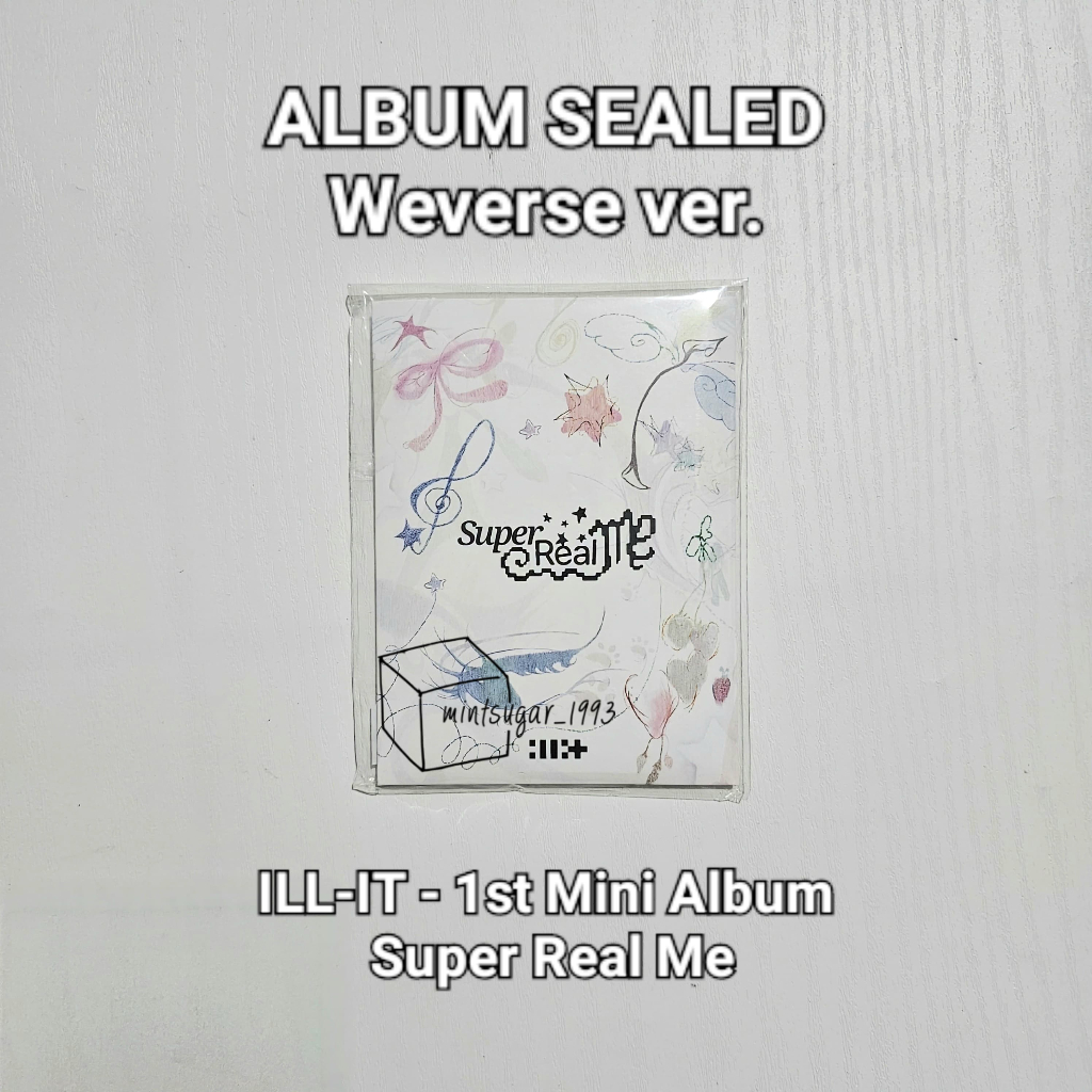 Illit - 1st Mini Album'Super REAL ME' (Photobook/Regular version | Weverse Albums ver) (SUPER ME ...