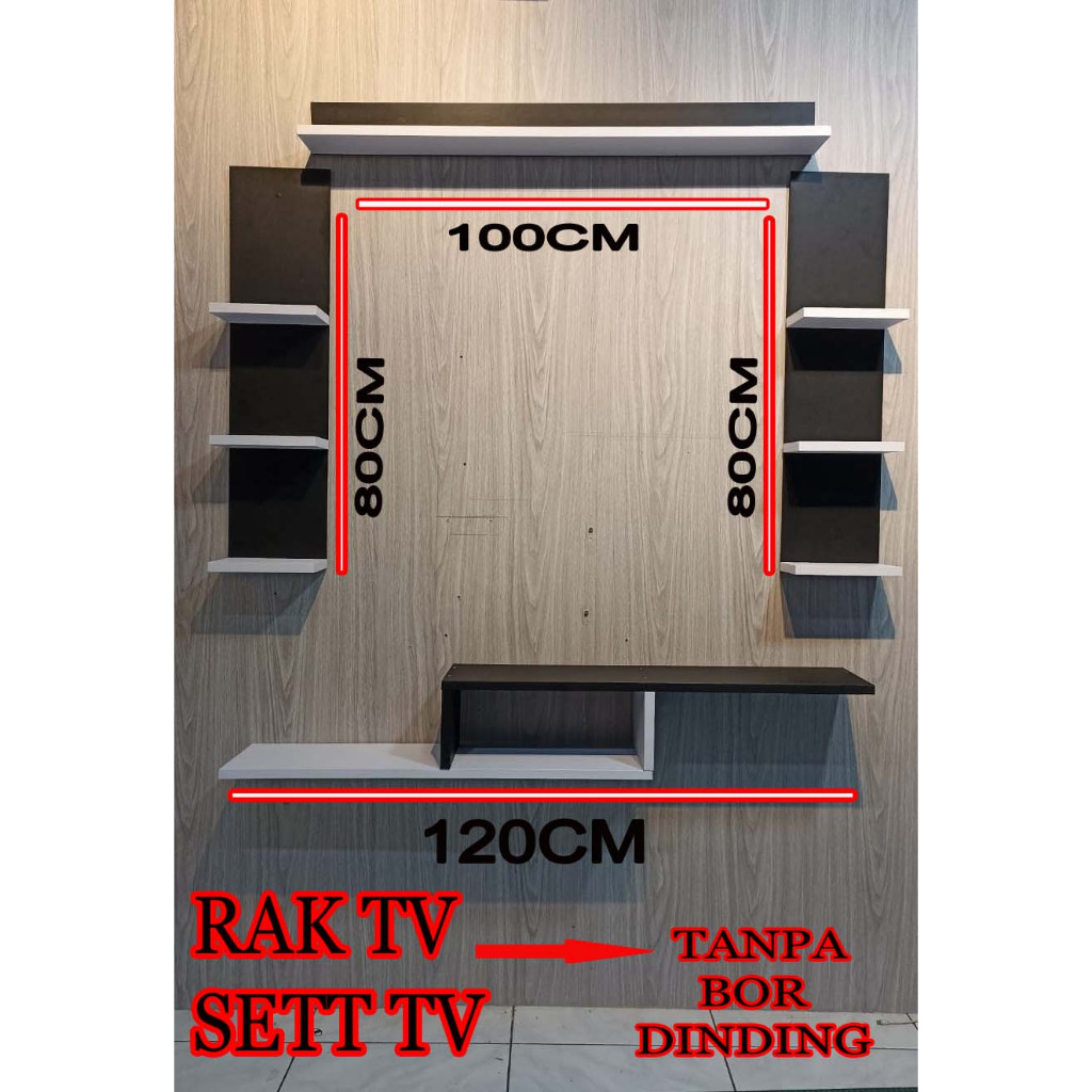 Tv rack, wall decorative rack, tv set rack, hanging tv table, stacking ...