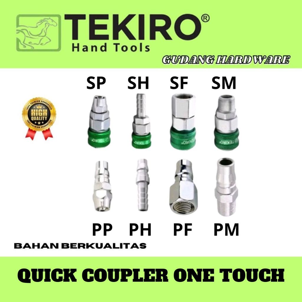 Tekiro / Hi-tec quick coupler one touch / nepel compressor (original ...