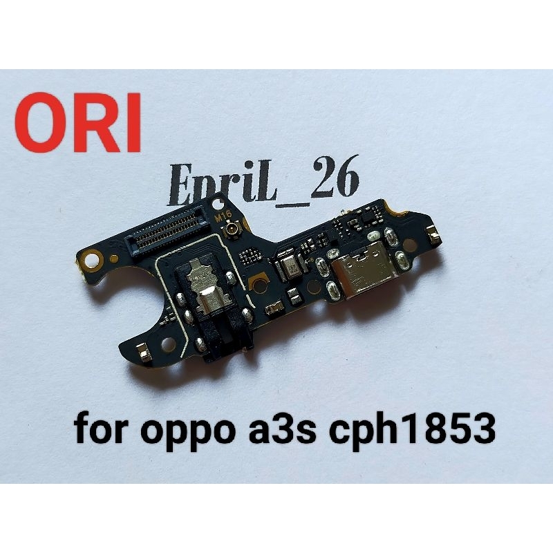 Flexibel CAS BOARD OPPO A3S CPH1853 CAS CONNECTOR CHARGER HF MIC + IC ...