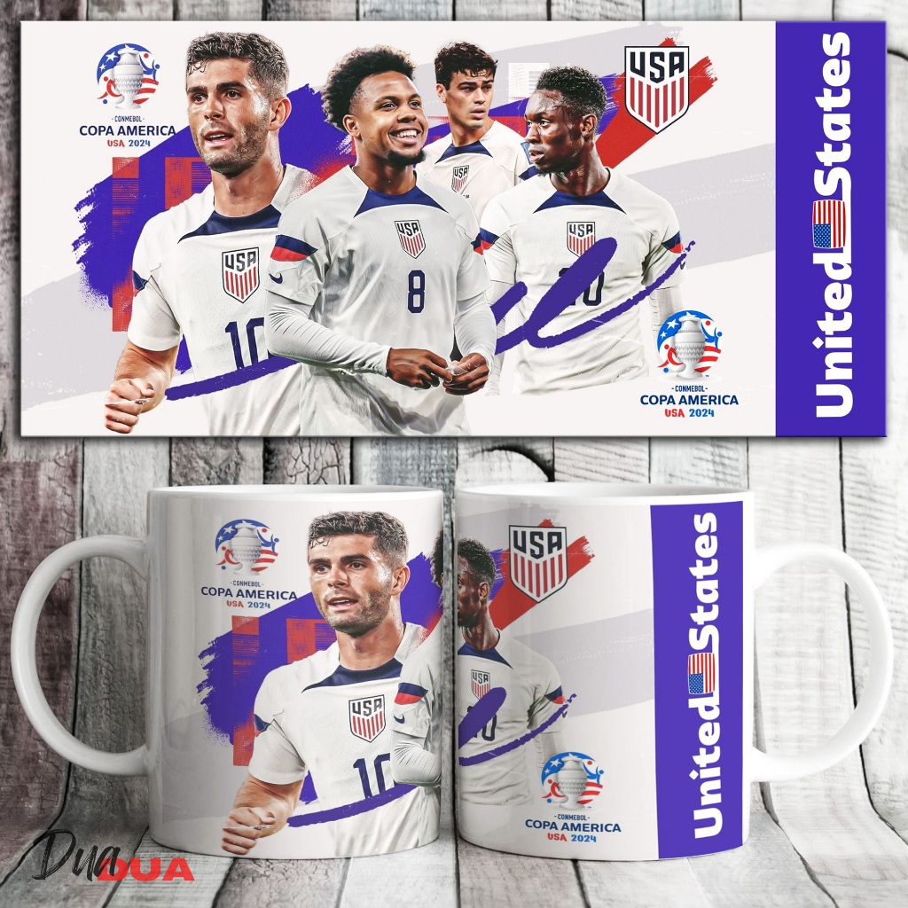 Copa America 2024 American National Team Mug Cup Copa America USA ...
