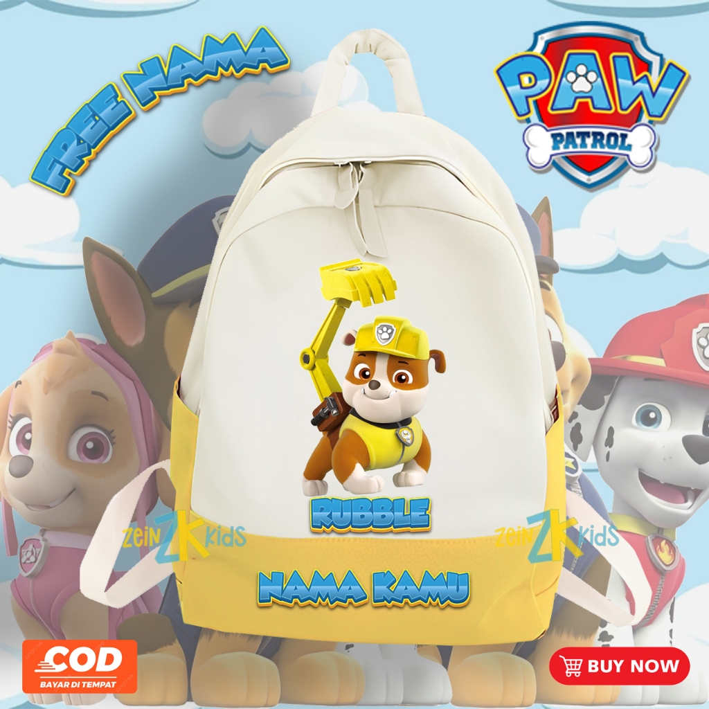 Paw Patrol Rubble Children's Bag/Paw Patrol Rubble Children's Backpack ...