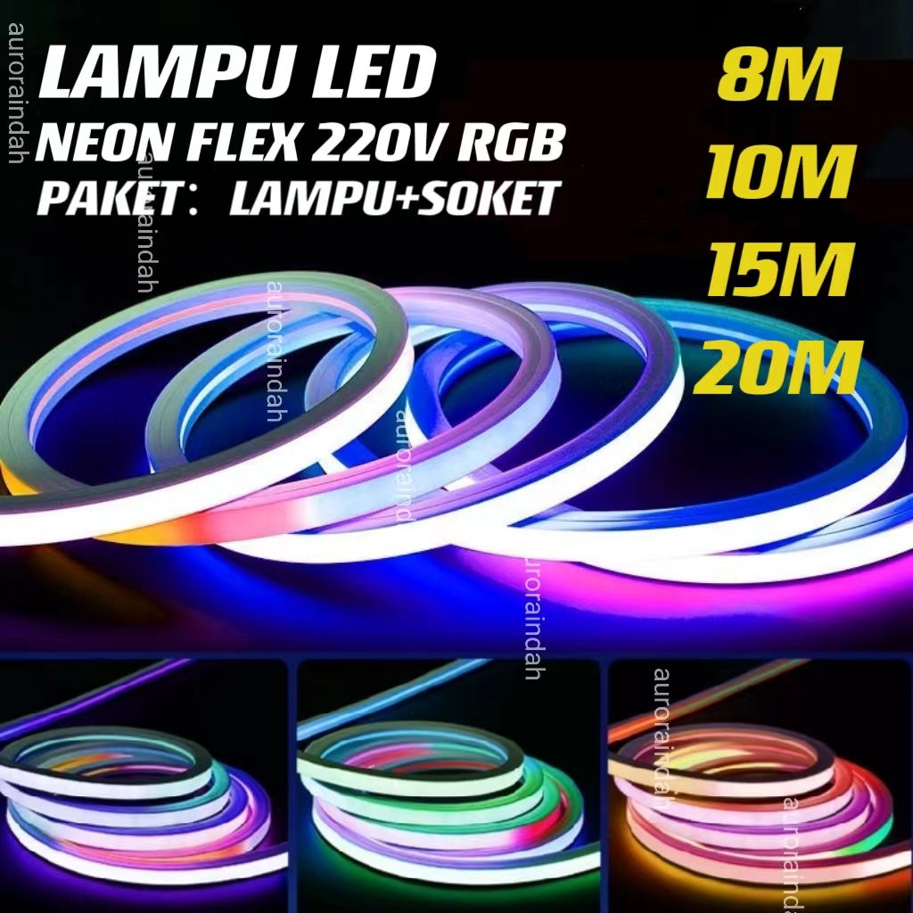 Flexible LED NEON LIGHTS 8M/10M/15M/20M /25M/30M RGB 220V FLEXIBLE SIGN ...