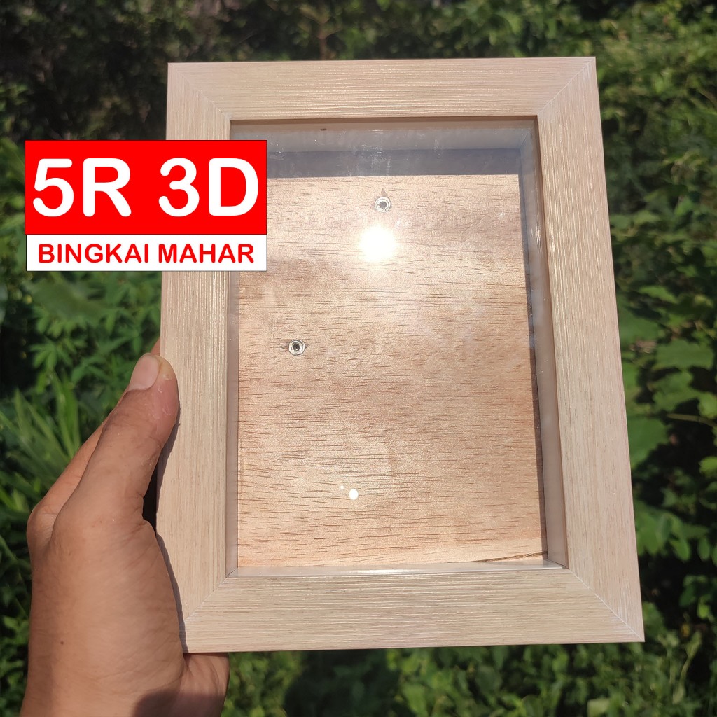 3D FRAME SIZE 5R / 3D FRAME 5R WOOD FIBER CREAM / DOWRY FRAME | Shopee Malaysia