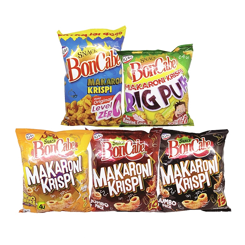 BonCabe Snack - Spicy Crispy Macaroni - JUMBO PACK | Shopee Malaysia