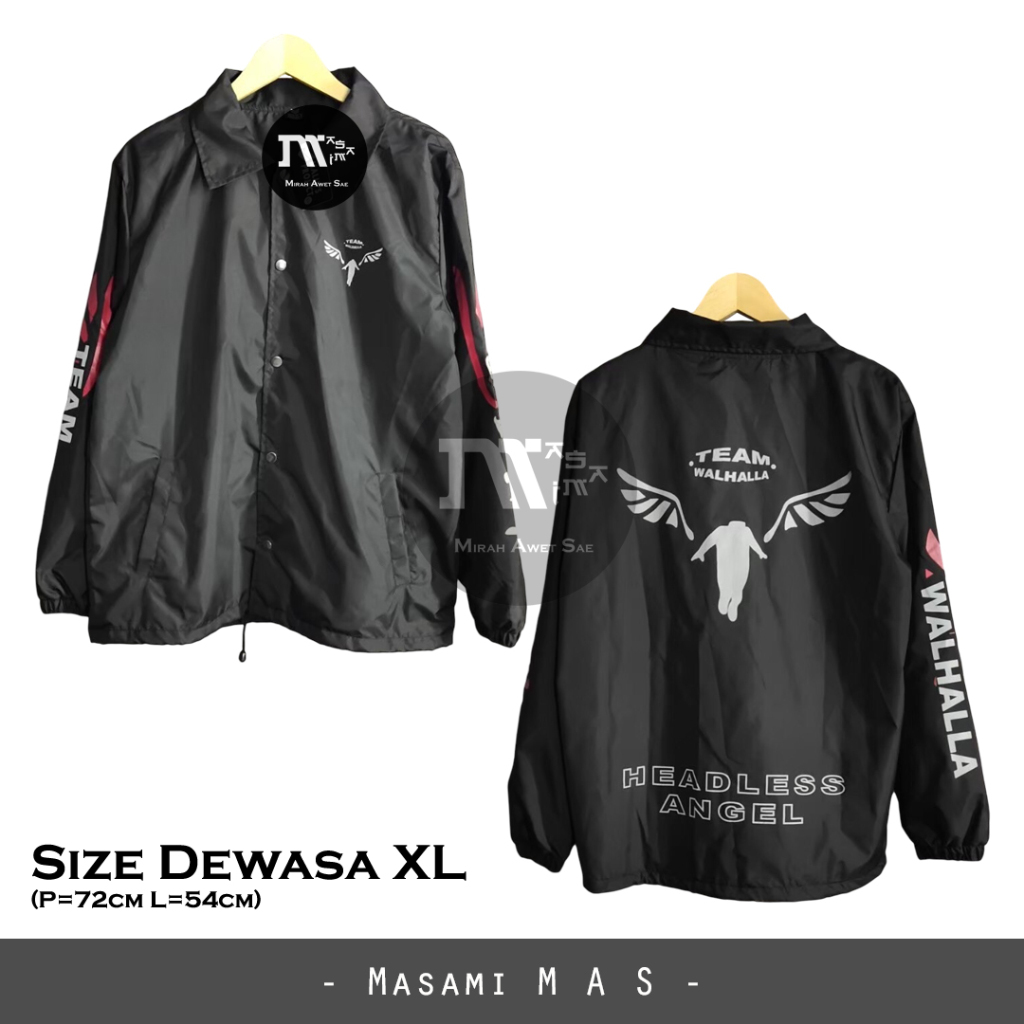 Tokyo Revengers Walhalla Valhalla Anime Distro Coach Jacket | Shopee ...