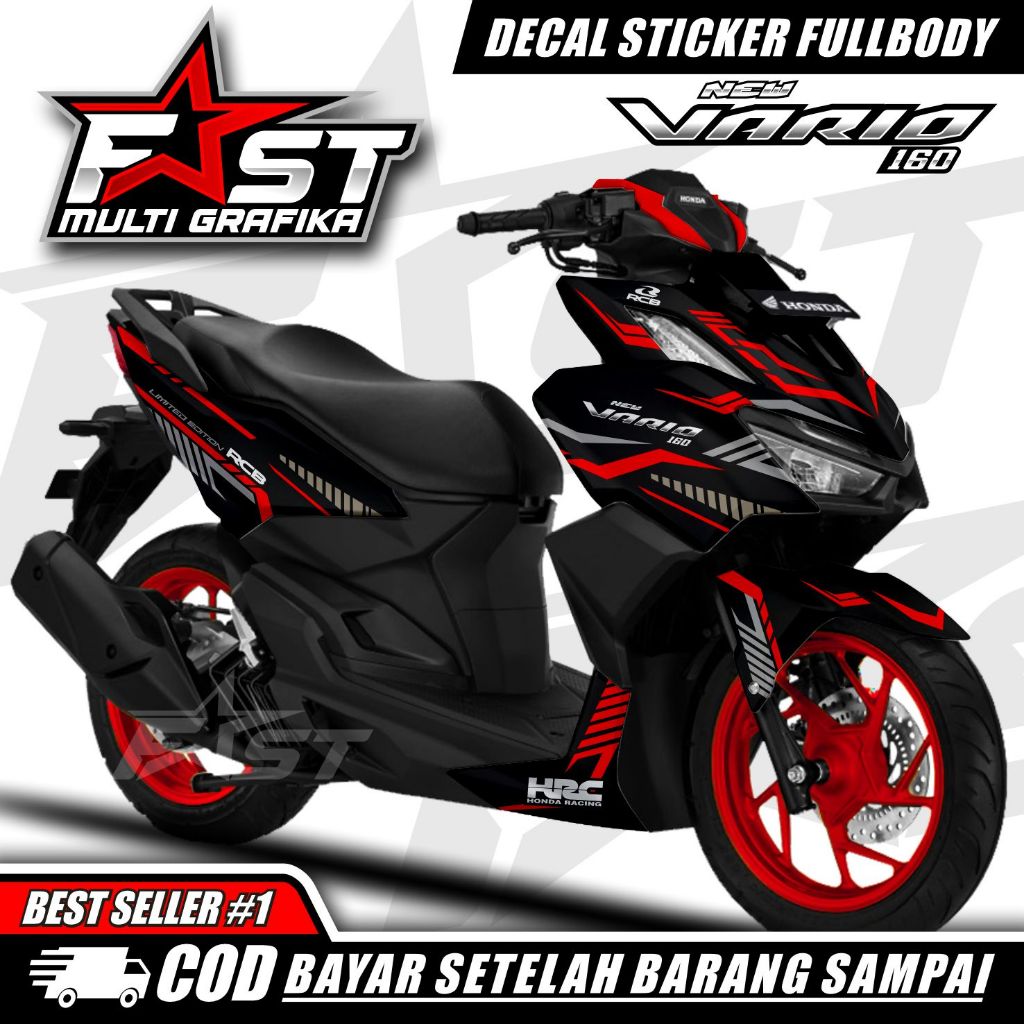 Vario 160 full body sticker decal can be customized in color etc ...