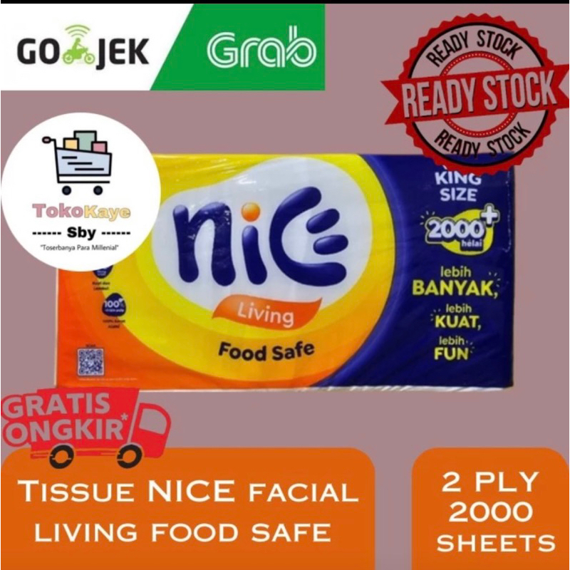 Nice tissue 1000 Grams 2 ply (2000 Strands) | Shopee Malaysia