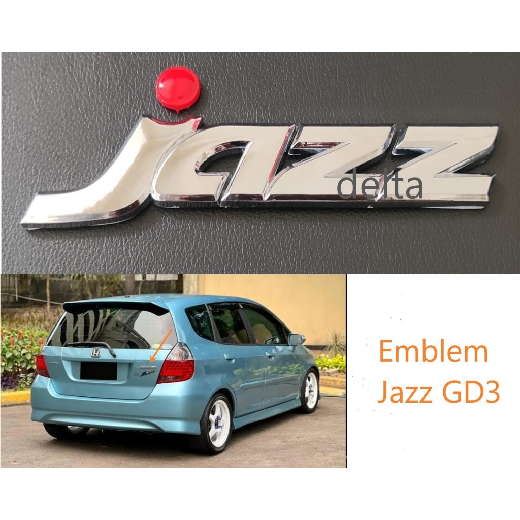 Honda Jazz GD3 Vtec Idsi Trunk logo Emblem 2004 2005 2006 2007 2008 ...