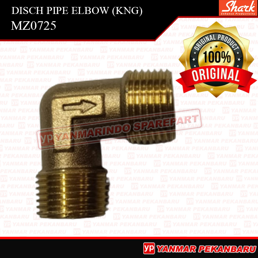 3/4 DISCHARGE PIPE ELBOW BRASS MZ0725 SHARK ELECTRIC COMPRESSOR ...