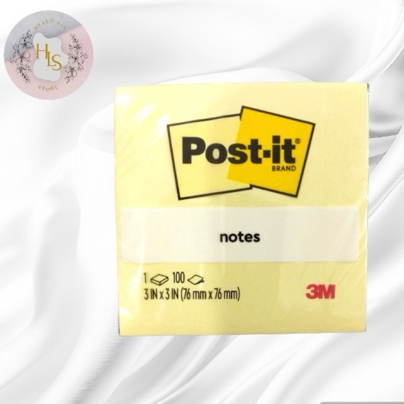 3m Yellow memo sticky notes Post it (76mm x 76mm) | Shopee Malaysia