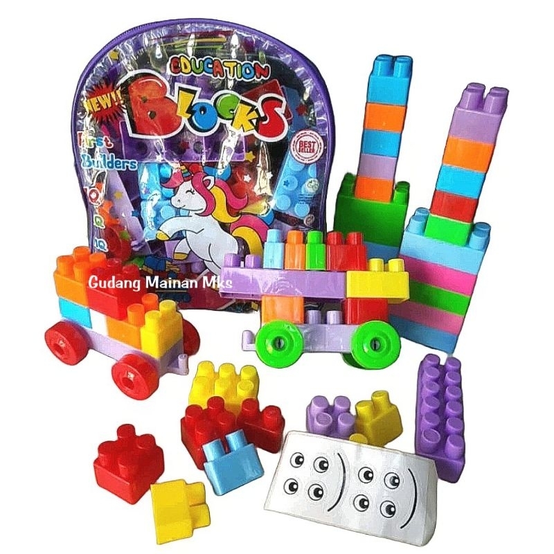 Unicorn BAG Block CONTAINS 46 PCS STACKING Block / DISASSEMBLY PUZZLE ...