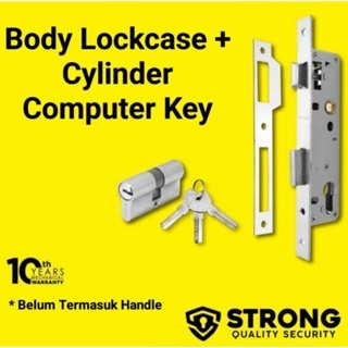 Body Lockcase/Lock Housing Type 84030 IL Taper Tongue+Cylinder (4 ...