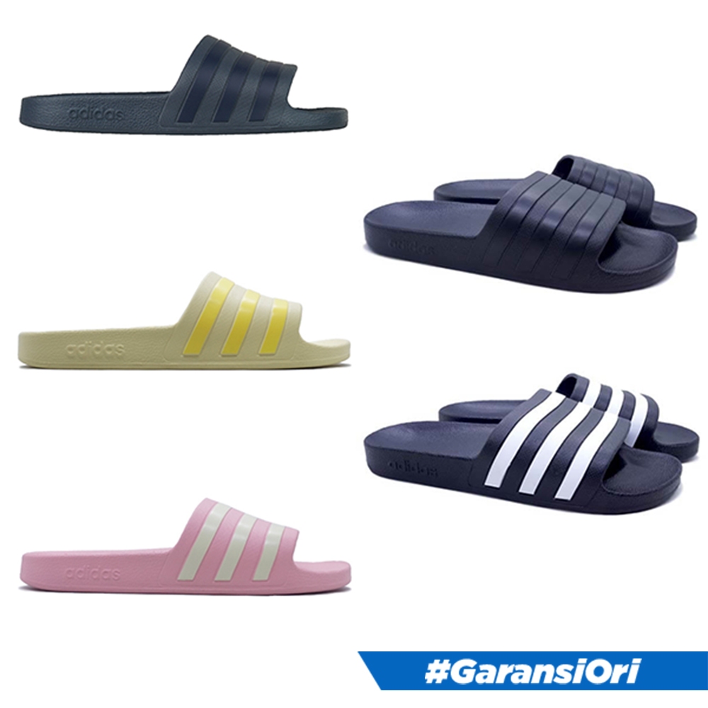 Original Adidas Adilette Aqua Slide Sandals | Shopee Malaysia