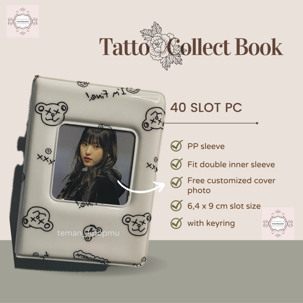 Tatto Mini Collect Book 1P Kolbuk Tattoo contains 40 Kpop Photocard ...