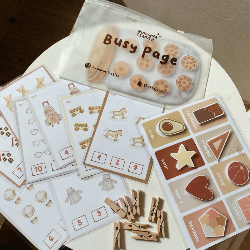 Busy Page - Children's Activity Sheets 2 3 4 years Counting Animal ...