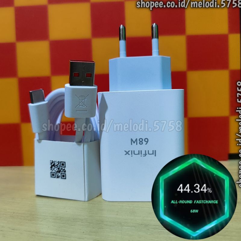 Infinix Charger Usb Type C 68W Super Fast Charging INFINIX NOTE 30 GT ...