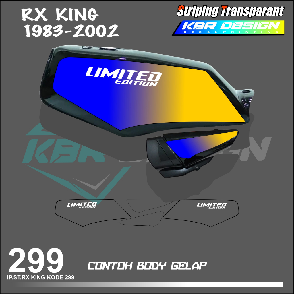 Rx KING 1983-2002 YAMAHA RX KING FI Motorcycle STRIPING Sticker ...