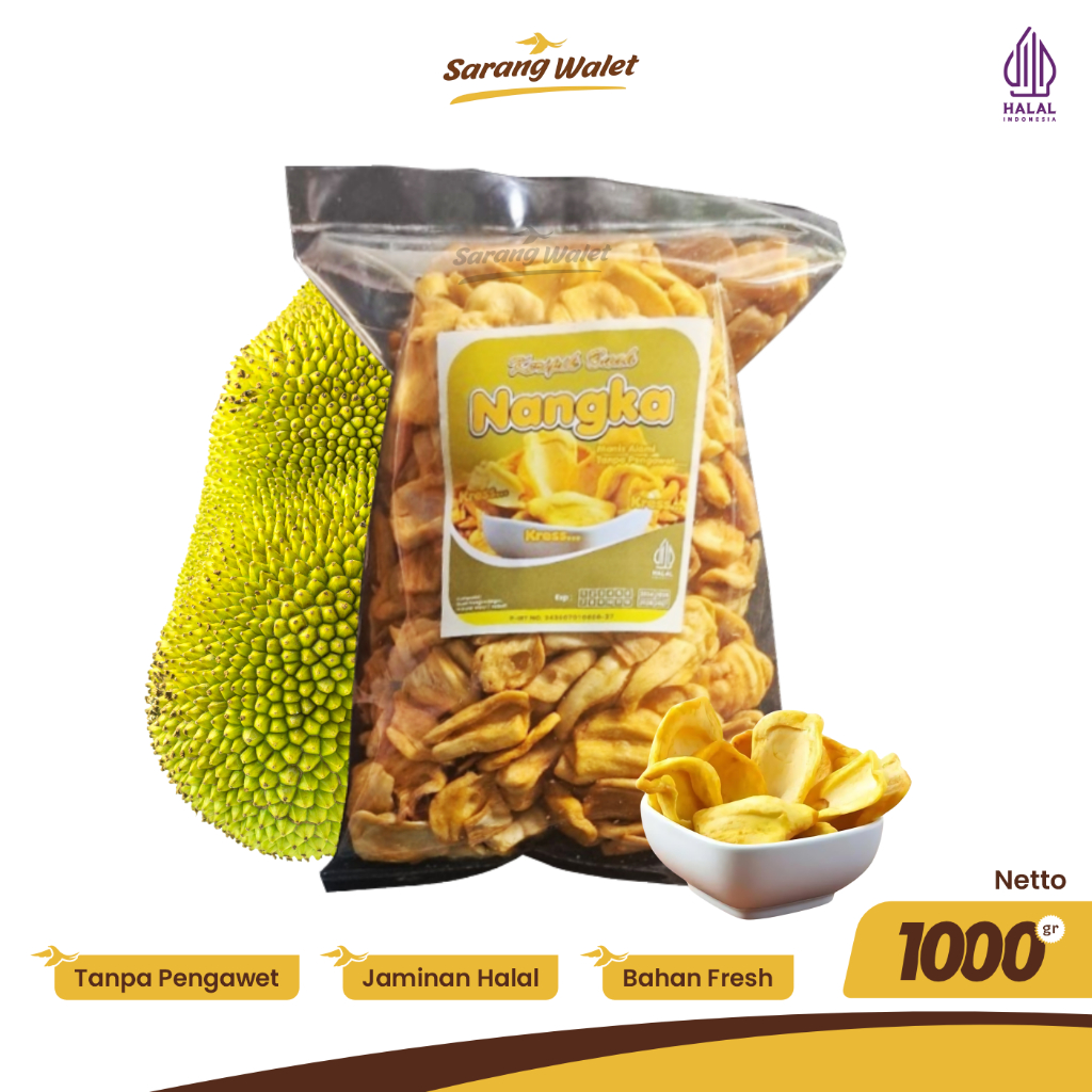 Super Quality Jackfruit Chips 1kg Crispy Typical Malang Fruit Chips ...