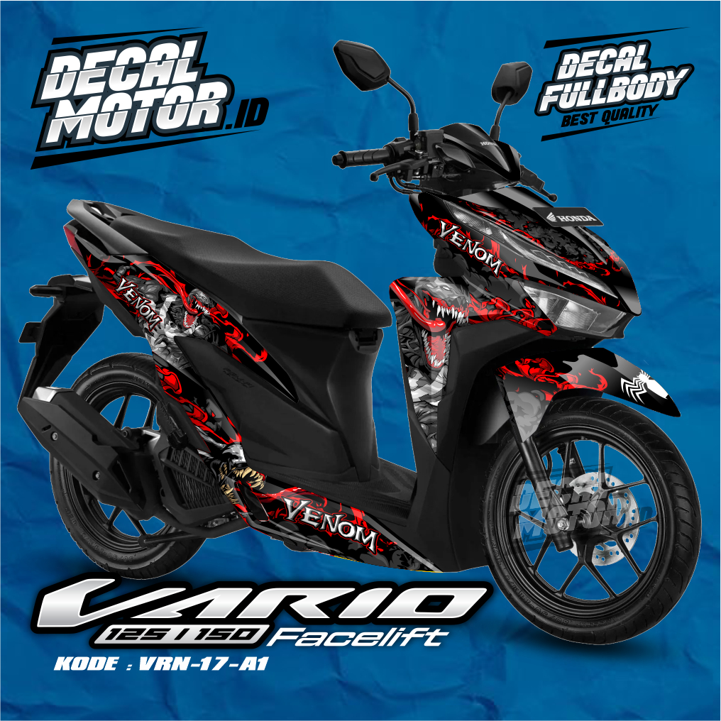 Vario New 150 Gen 1 Facelift Fullbody Decal Sticker with VNM Custom ...