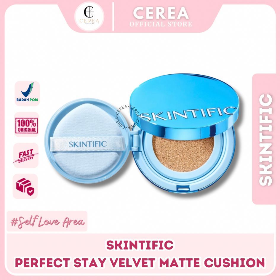 Skintific - Perfect Stay Velvet Matte Cushion (Blue) | Shopee Malaysia