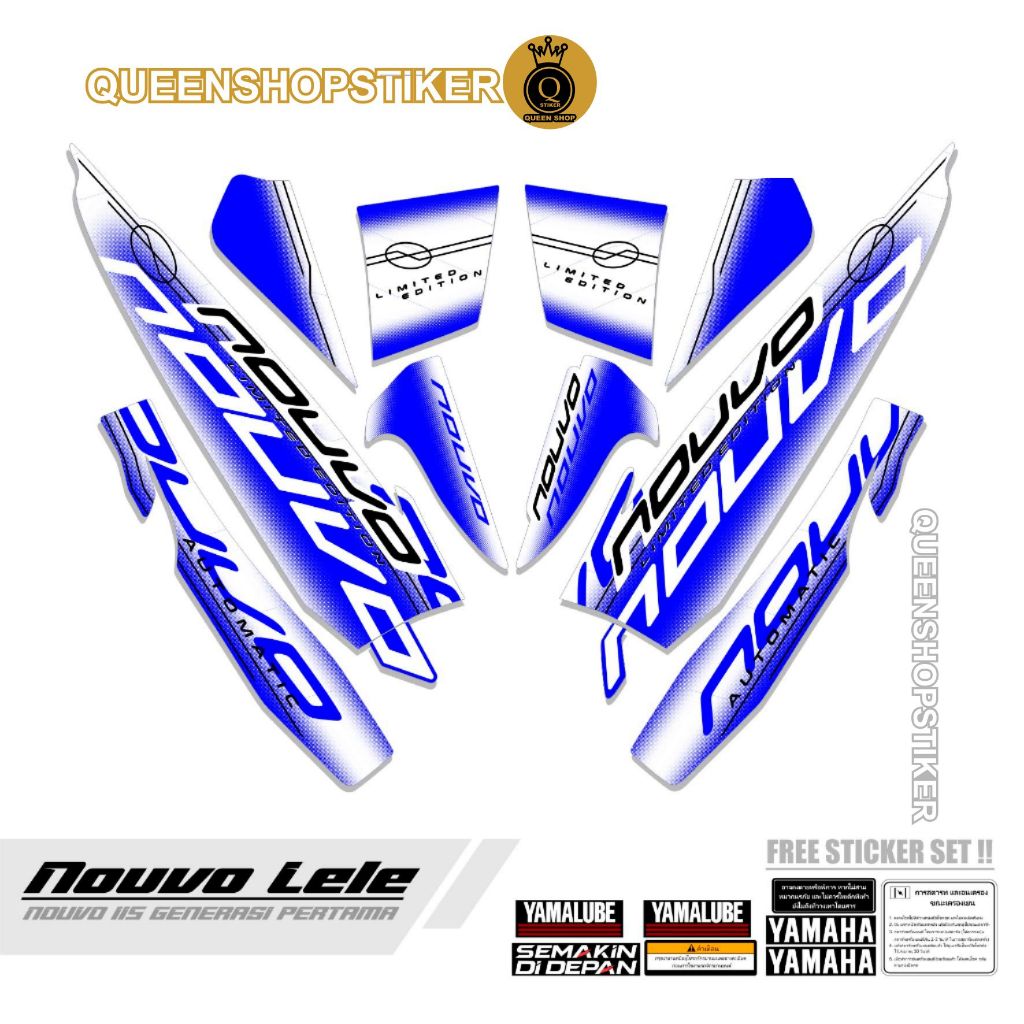 Striping NUOVO LELE 115 MOTIF 3 NOUVO GO / MOTORCYCLE STICKER ...