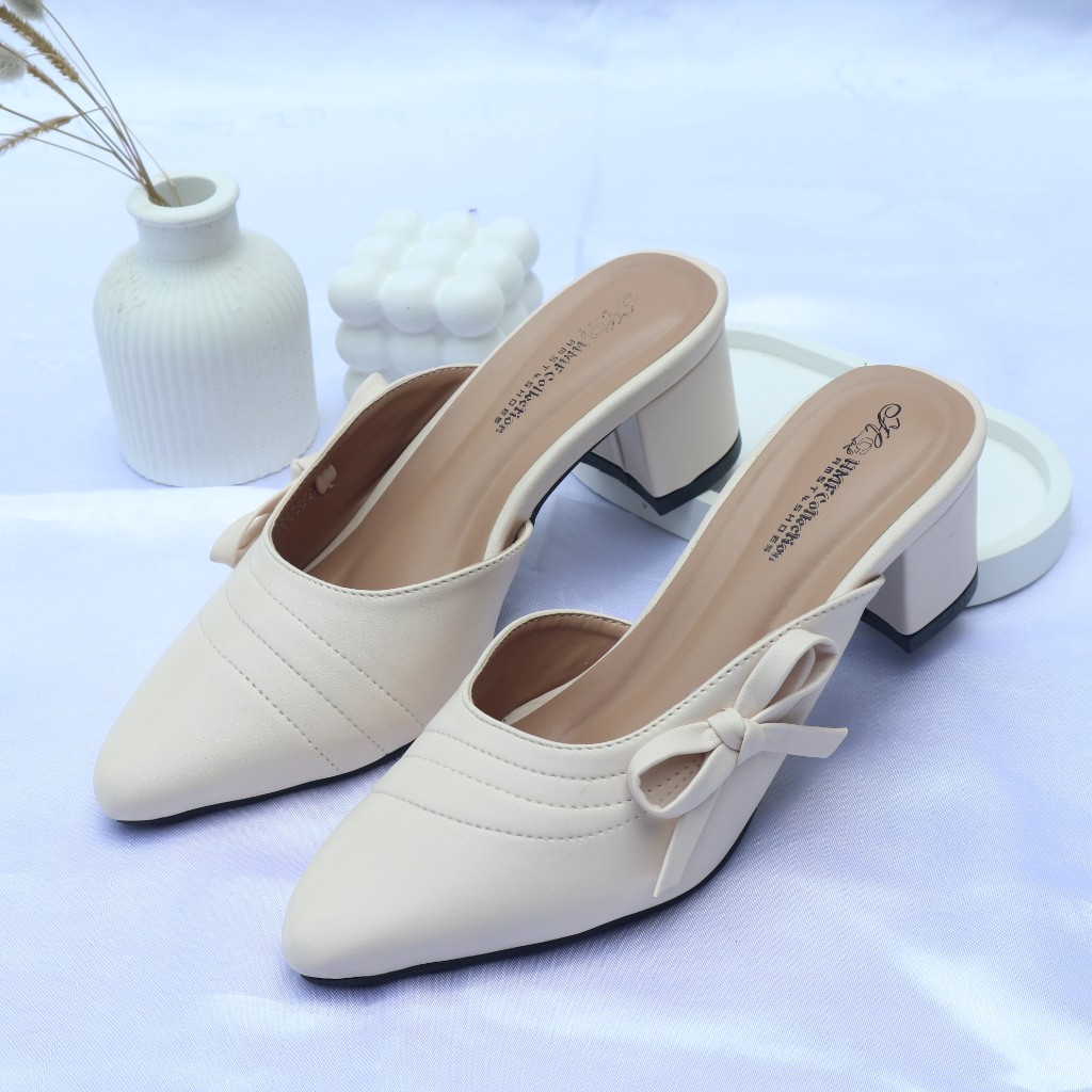 HMF Haminika Women's 5 cm Mules Shoes SP02 | Shopee Malaysia