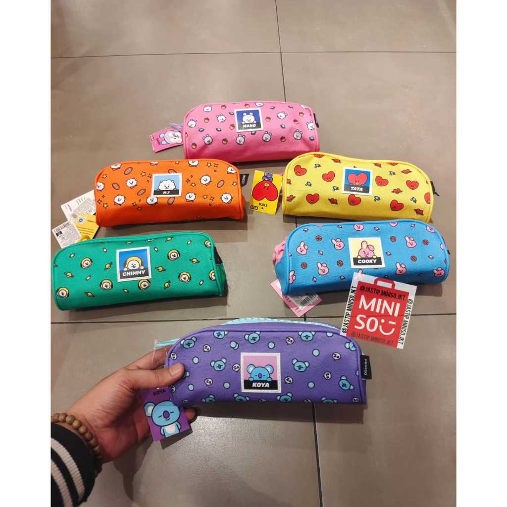 Miniso x BT21 Big Zipper Stationary Case / Pencil Box BT 21 Collection ...