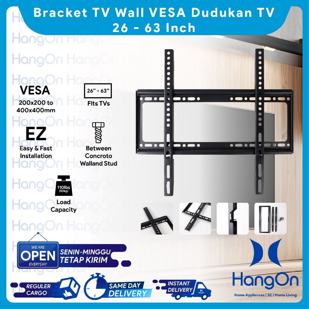 Vesa Wall Mount TV Bracket Mount for 26-63 Inch LED LCD PDP Panel ...