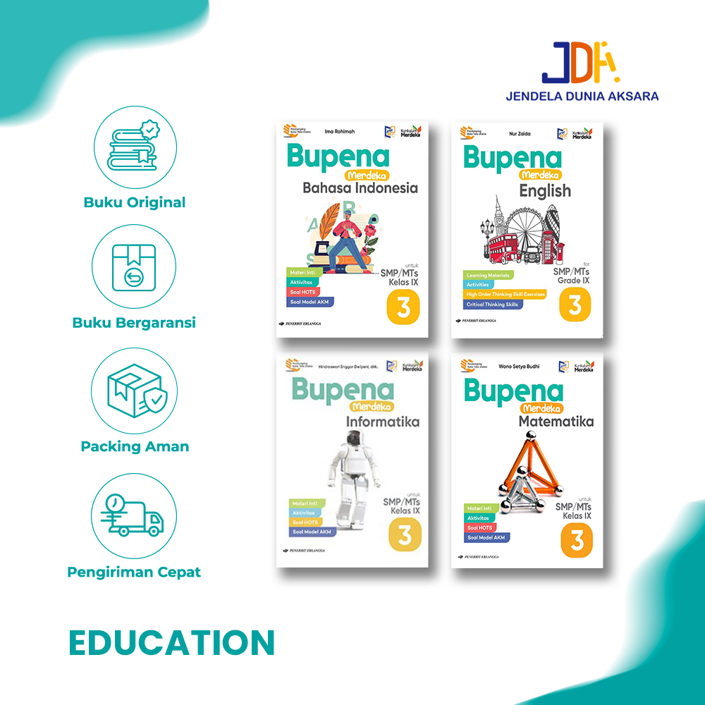 Book - Bupena Merdeka SMP/MTs Class 9 Merdeka Curriculum - Erlangga ...