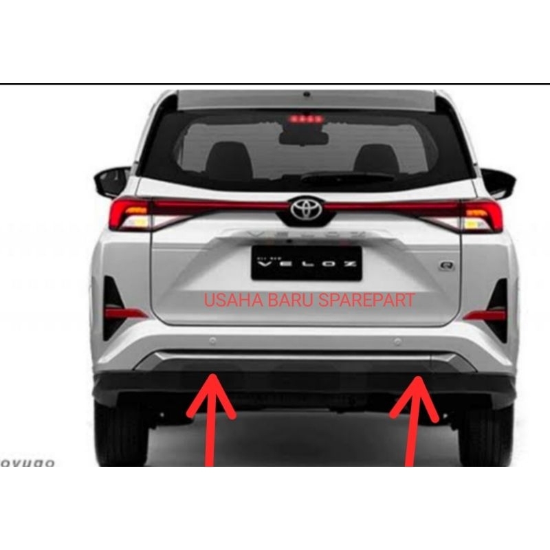 Original 2022 Avanza Veloz Rear bumper body kit Rear Diffuser | Shopee ...
