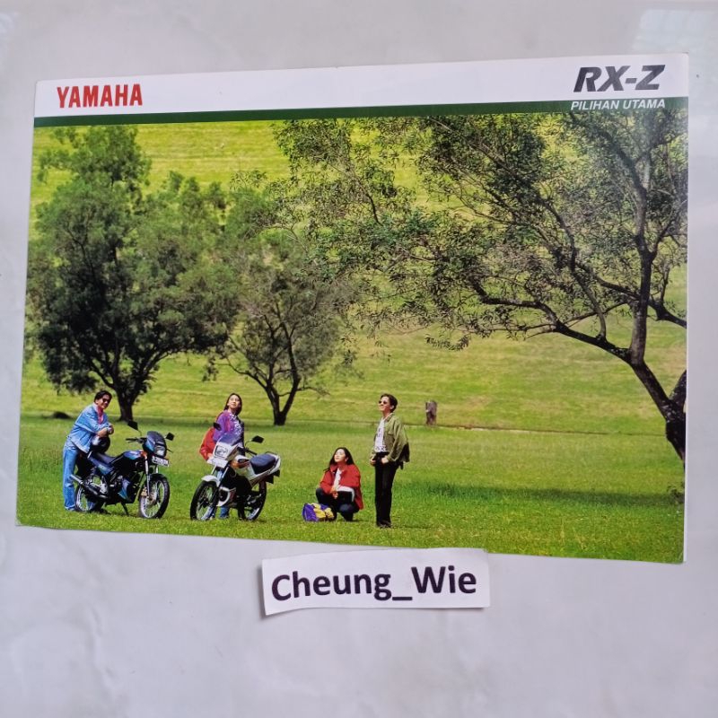 Antique Poster, Yamaha RXZ 135 1994 Leaflet Brochure, original from ...