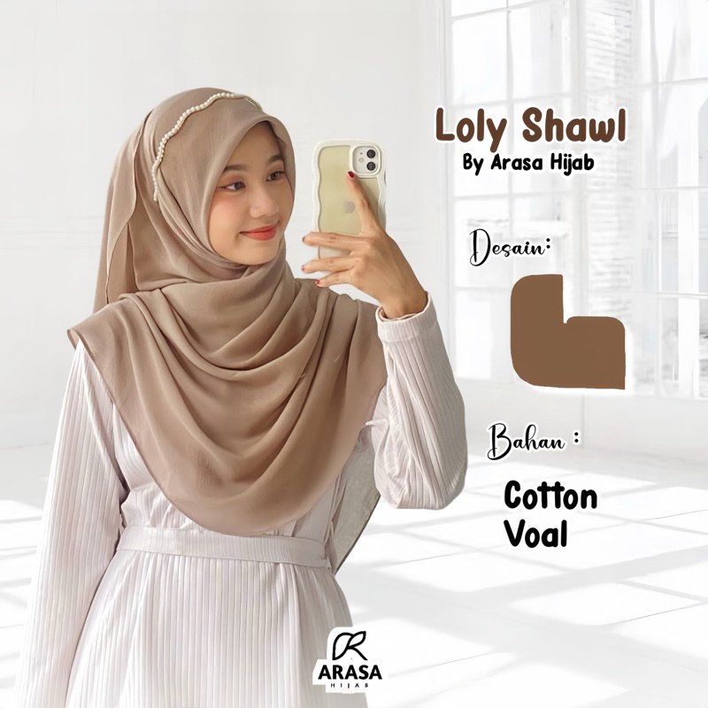 Arasa Hijab - LOLY SHAWL Cotton Voile | Square Pashmina | Malaysian Hijab | Wedding Hijab ...