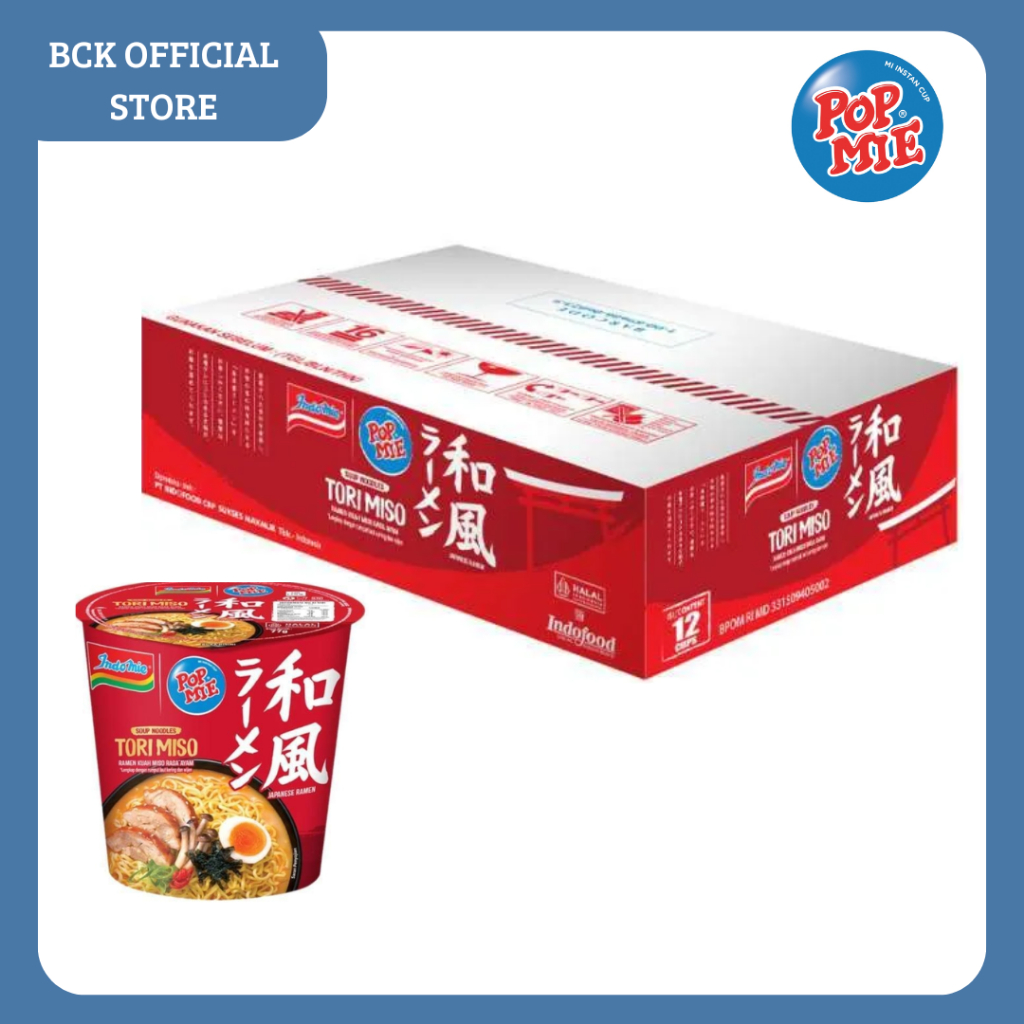 Pop Mie Tori Miso 12x77gr (1Carton) | Shopee Malaysia