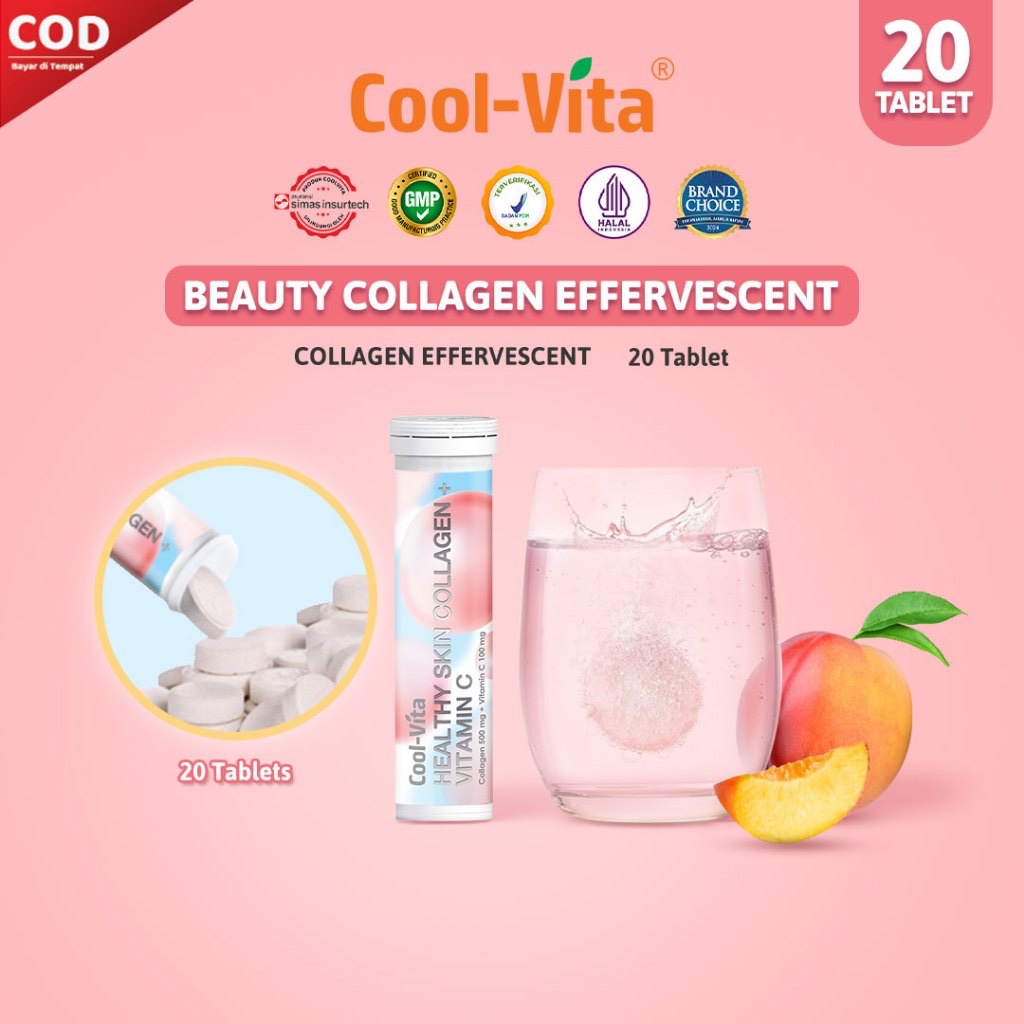 [20 Tablets] Coolvita Beauty Collagen Healthy Effervescent Skin ...